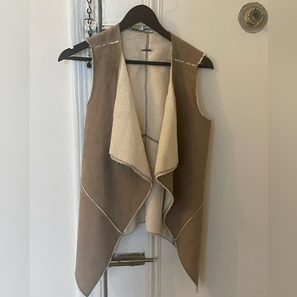 Guess | Jackets & Coats | Guess Shearling Lined Waterfall Vest | Poshmark